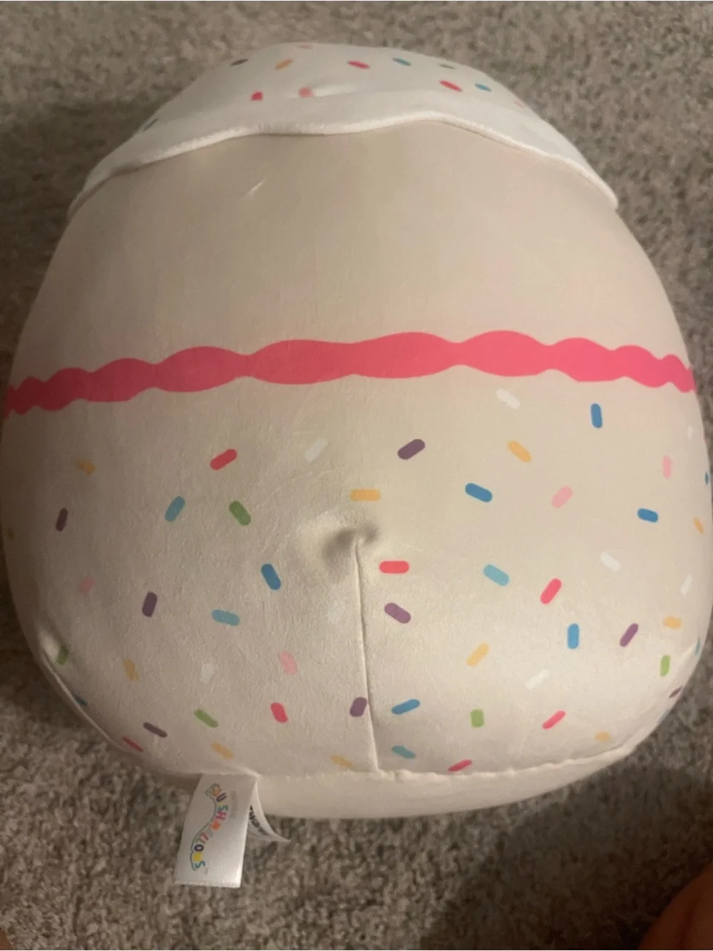 Squishmallows | Toys | Squishmallows Cream Birthday Cake Pillow With ...